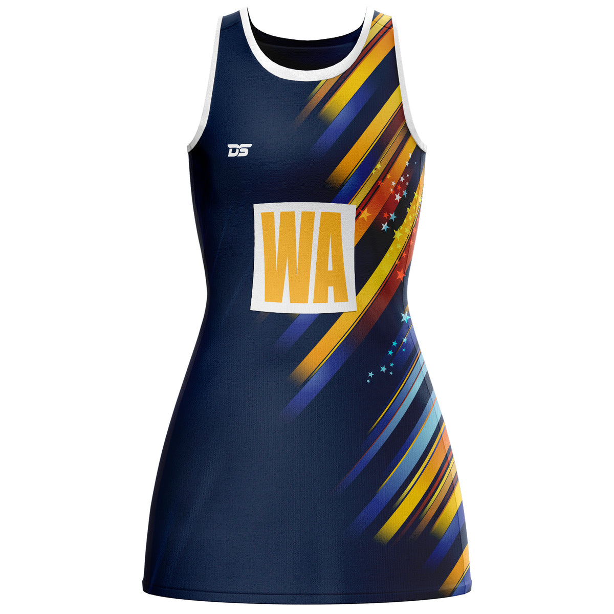 Custom Netball Dress - Design 18 – Dawson / ME Sports Supplies