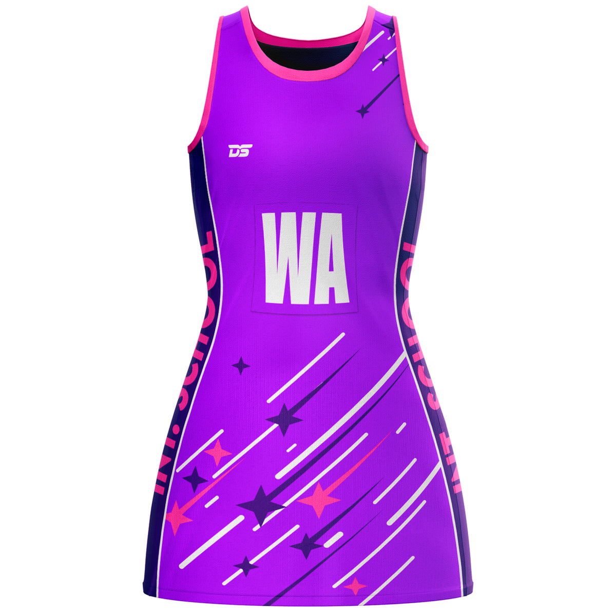 Custom Netball Dress - Design 20 – Dawson / ME Sports Supplies