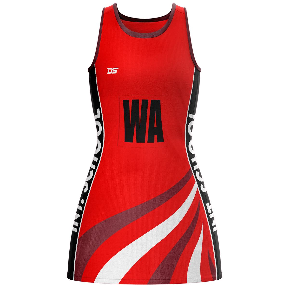 Custom Netball Dress - Design 27 – Dawson / ME Sports Supplies