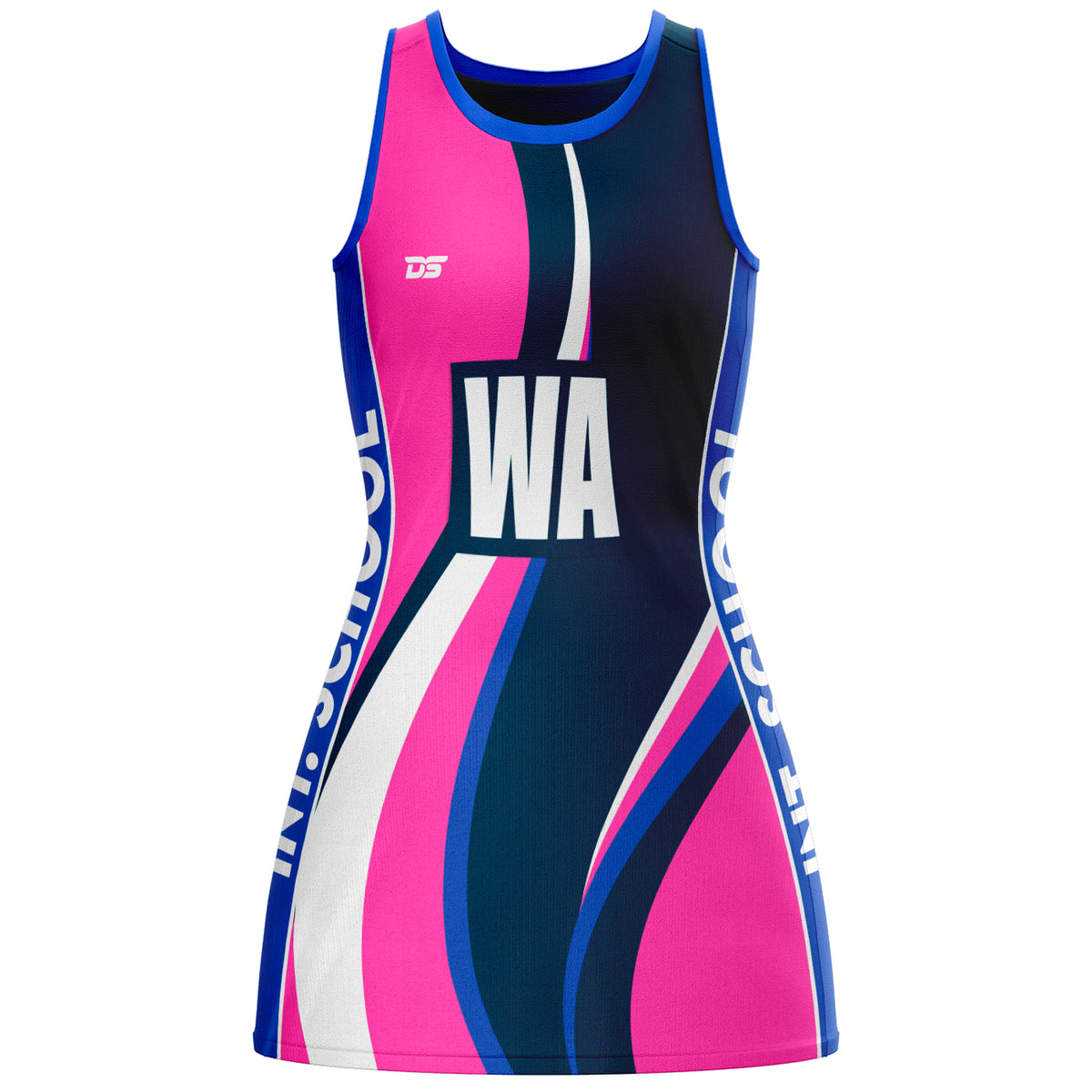 Custom Netball Dress - Design 35 – Dawson / ME Sports Supplies
