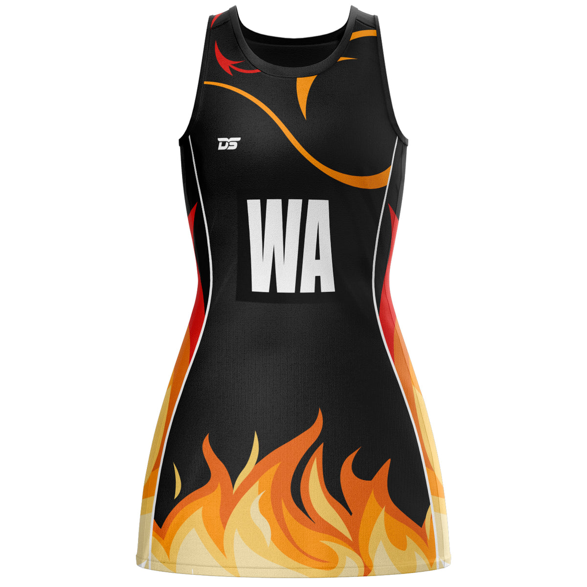 Custom Netball Dress - Design 5 – Dawson / ME Sports Supplies